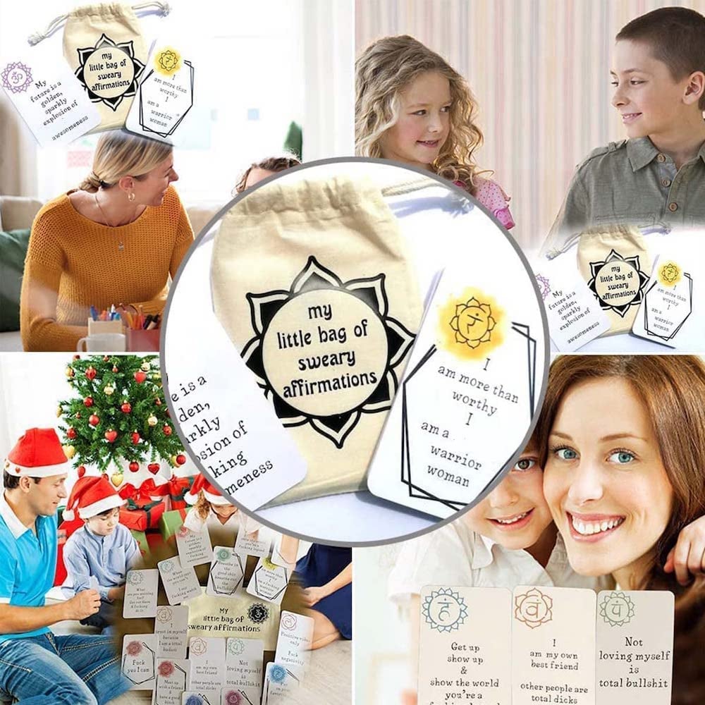 Lulupreferred 16PCS Funny Affirmation Card Gift Motivational Gratitude ...