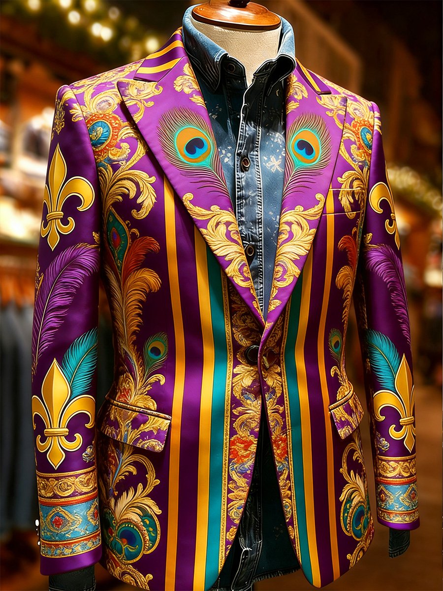 Men's Business Casual Carnival Party Suit Jacket