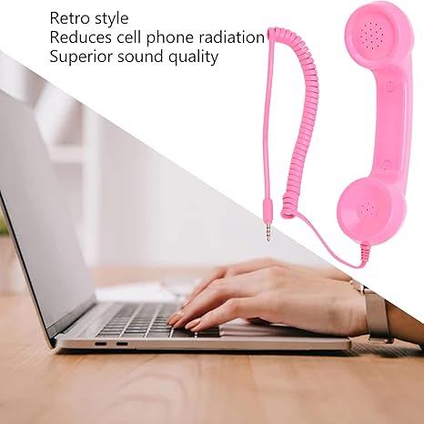 Classic Retro Phone Handset - Clear Sound, Stylish Vintage Design
