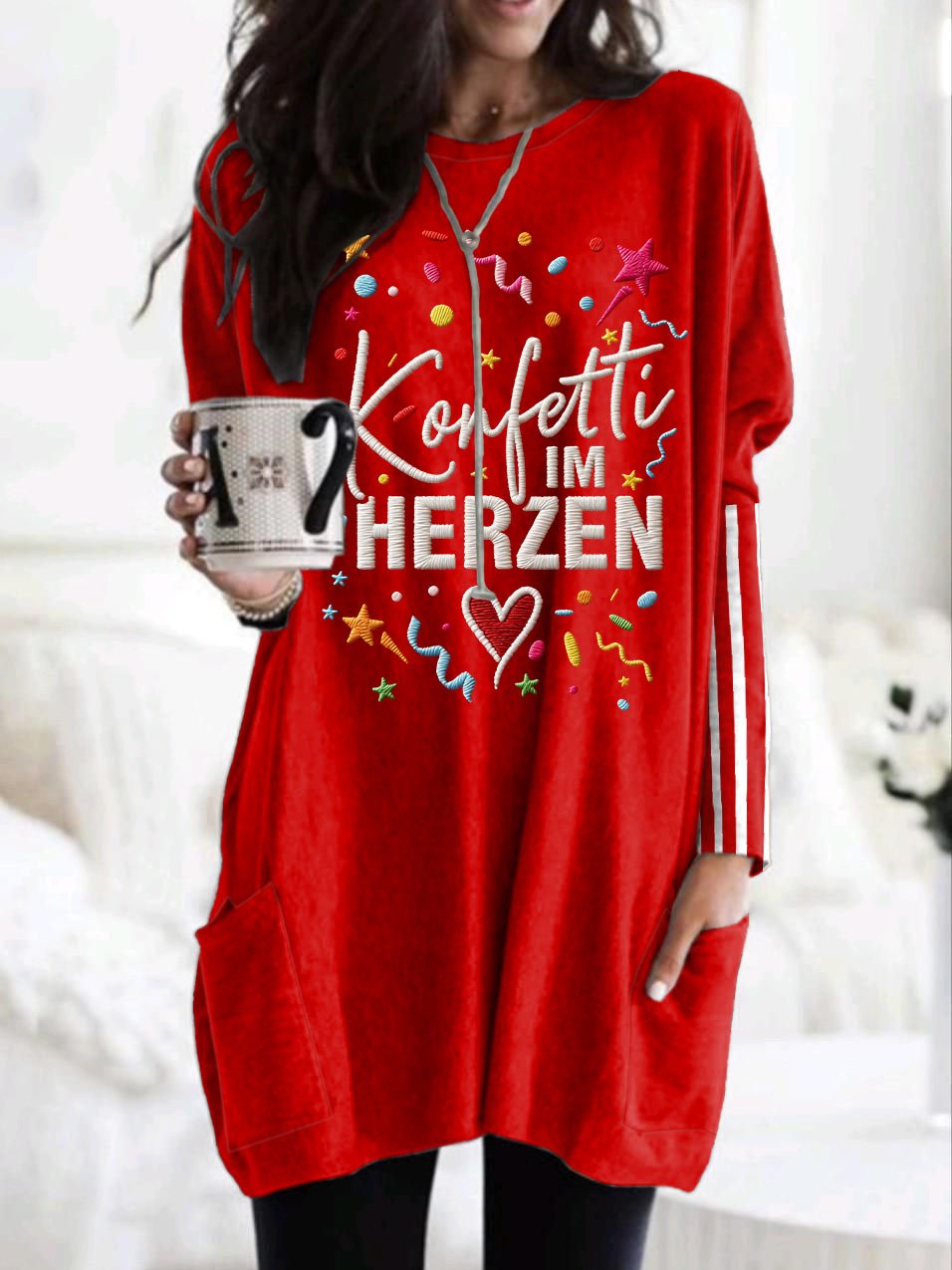 Women's Retro Cologne Carnival Print Dress