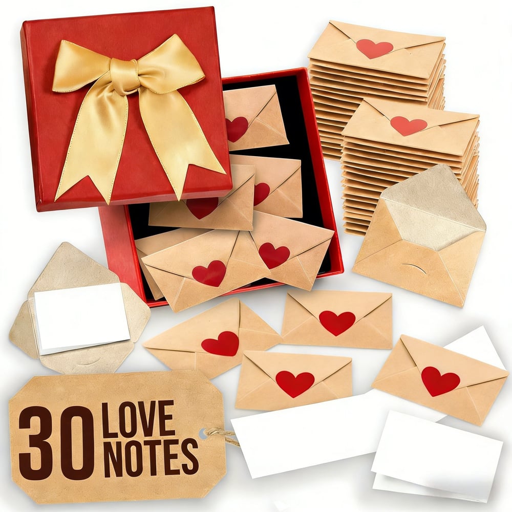 Express Your Love - DIY Love Notes Box with Cards & Envelopes for ...