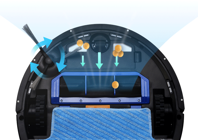 Smart Robot Vacuum Cleaner with Spray Humidifier